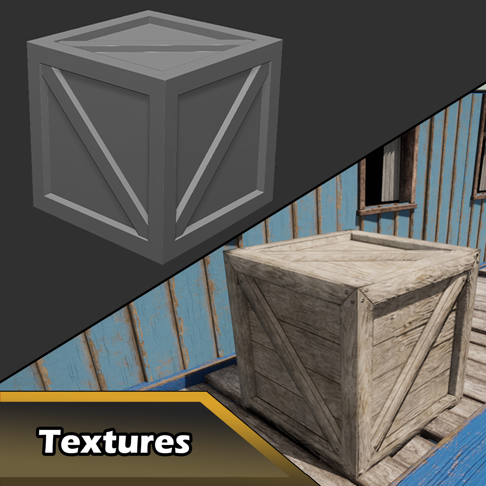 ArtStation - Wooden Box - Art Pipeline