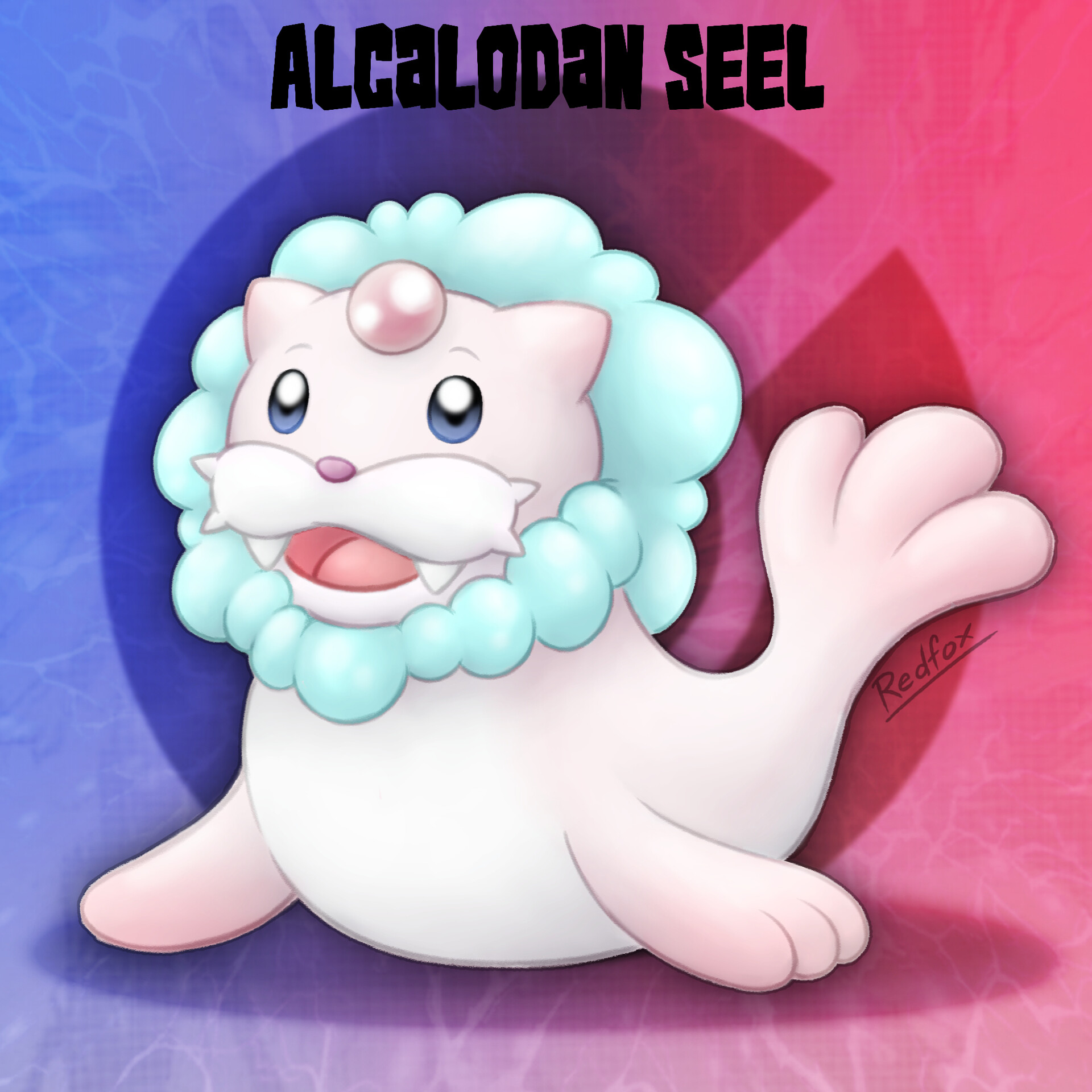 Redfox The Kitsune - Artwork Pokemon VP - Alcalodan Seel