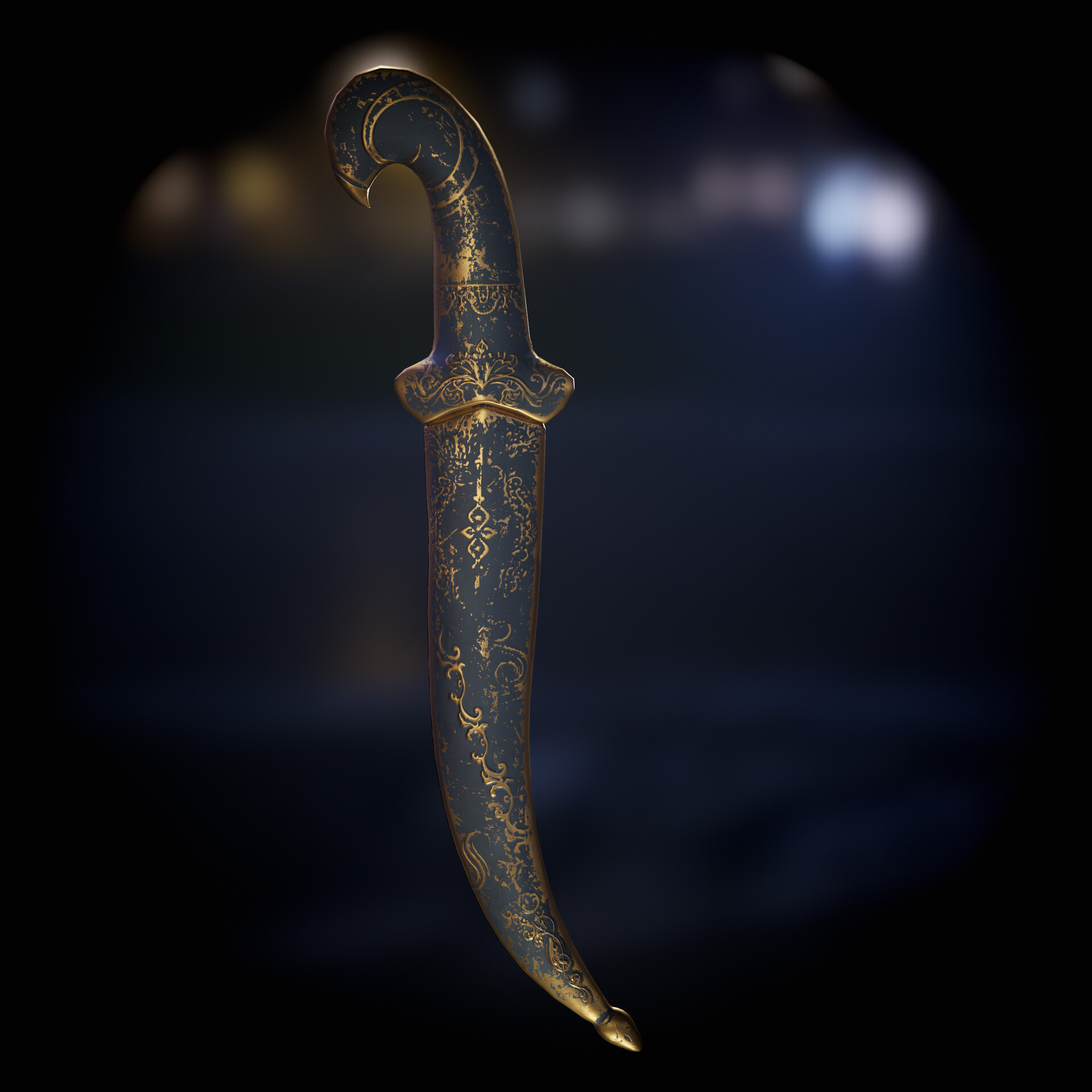 ArtStation - Saber & Dagger - Real Time Game Props