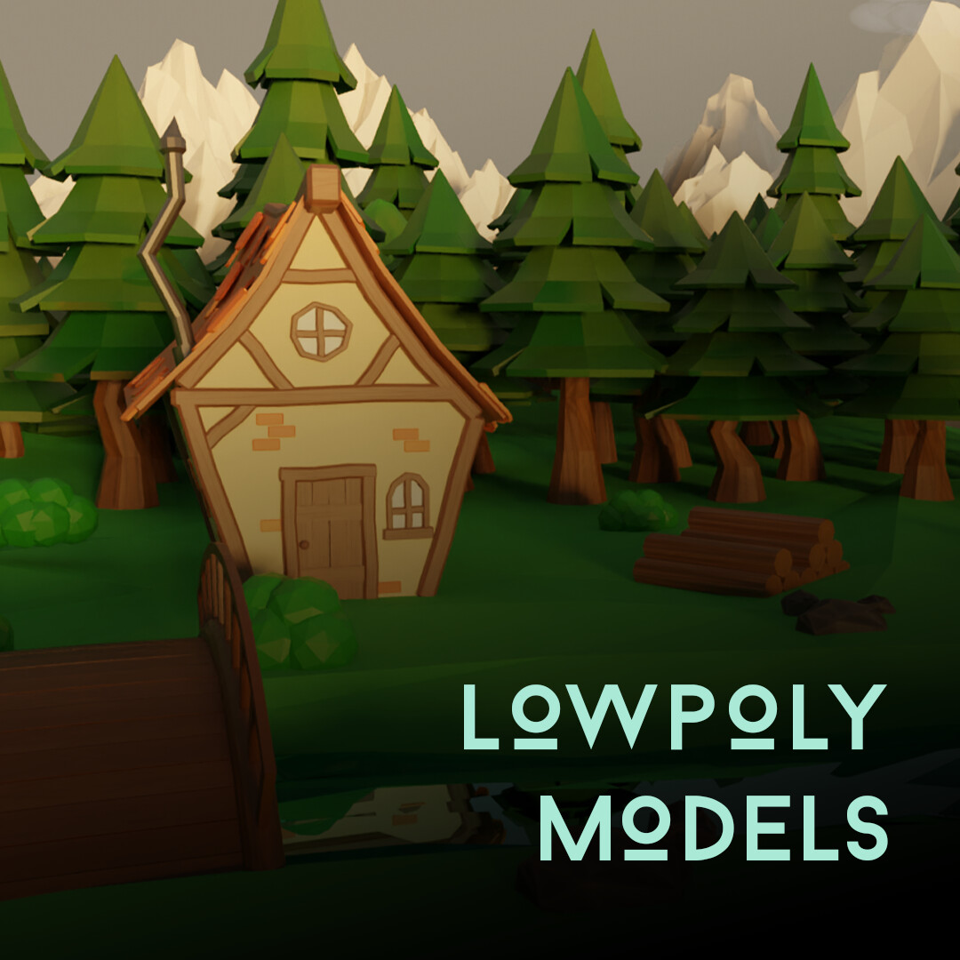 ArtStation - Stylized low poly models