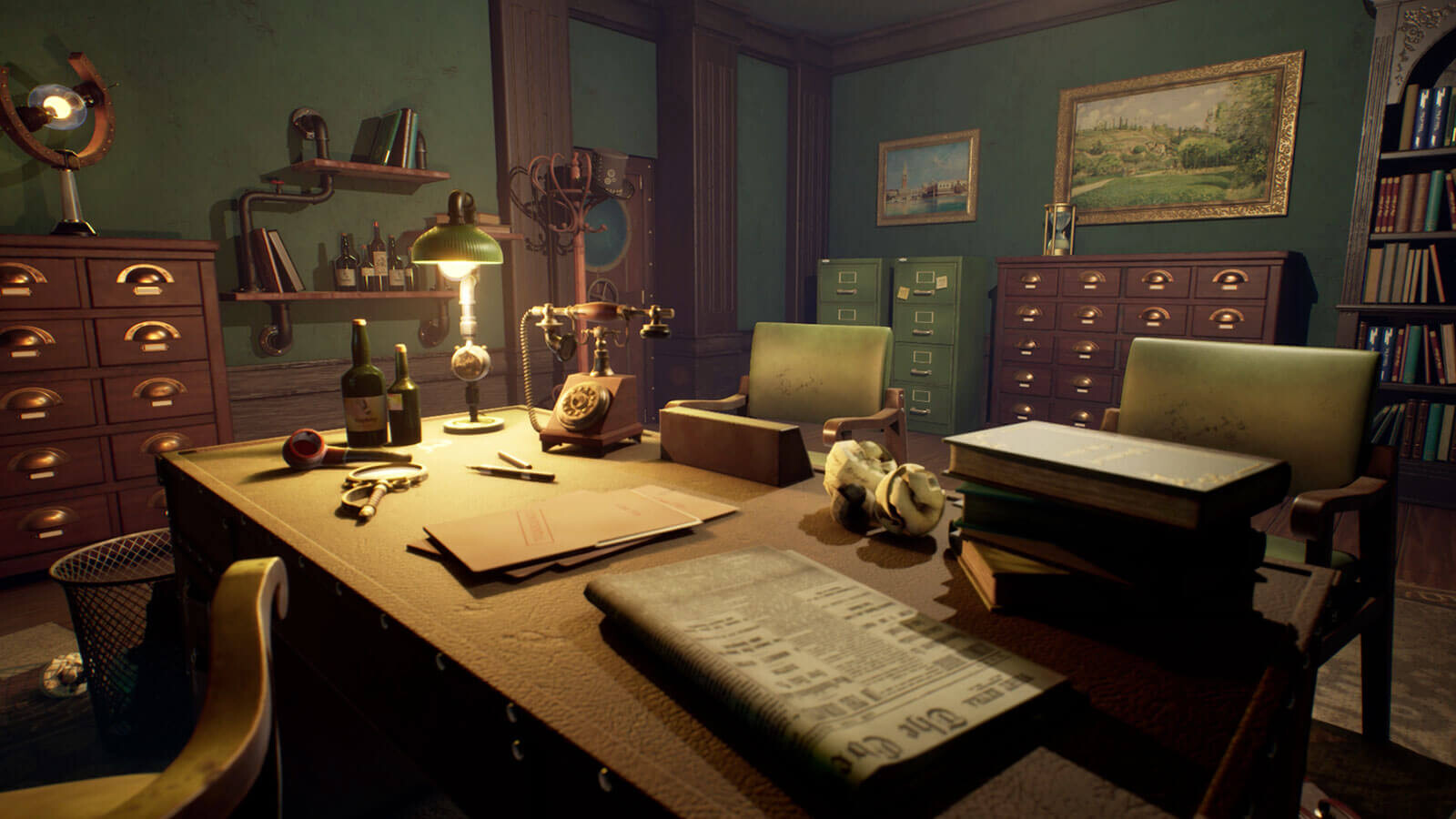 ArtStation - Steampunk Detective's Office