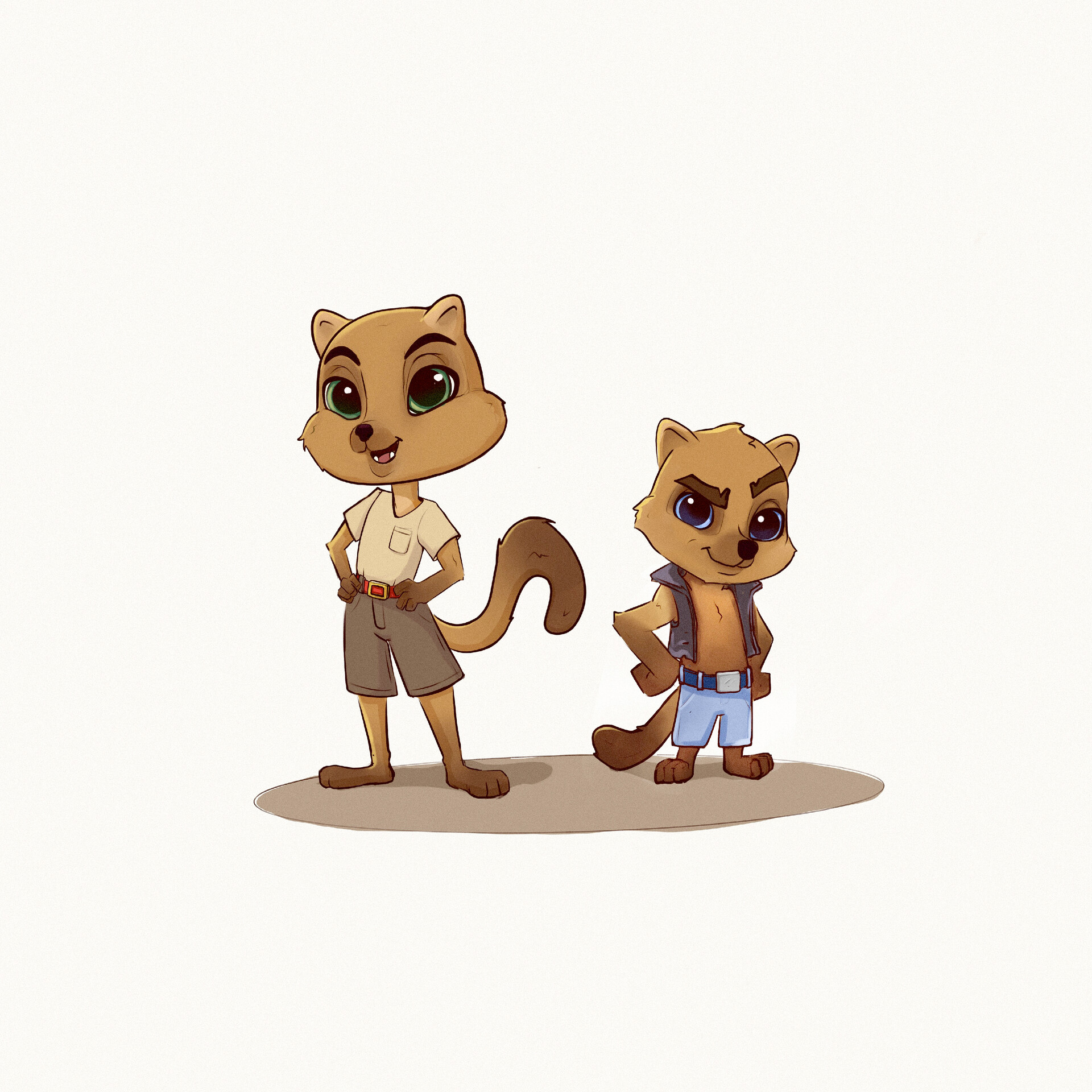 ArtStation - Character Design Concept cute sable marten game art