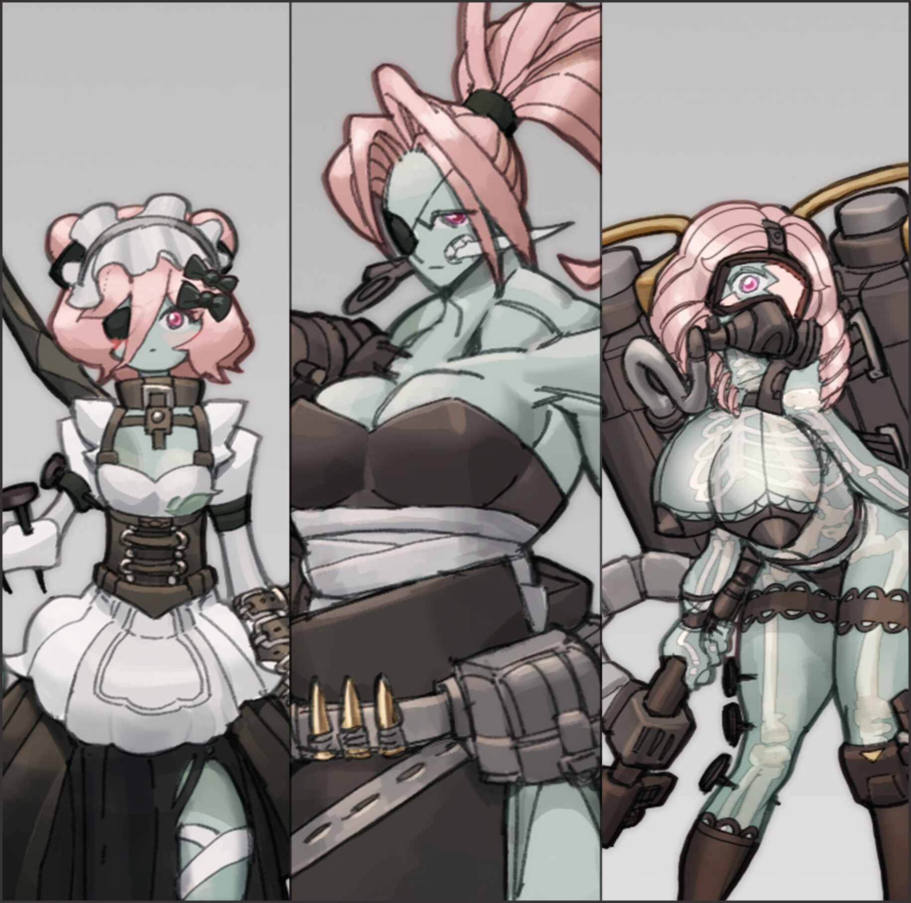 ArtStation - Zombie Maids Draft