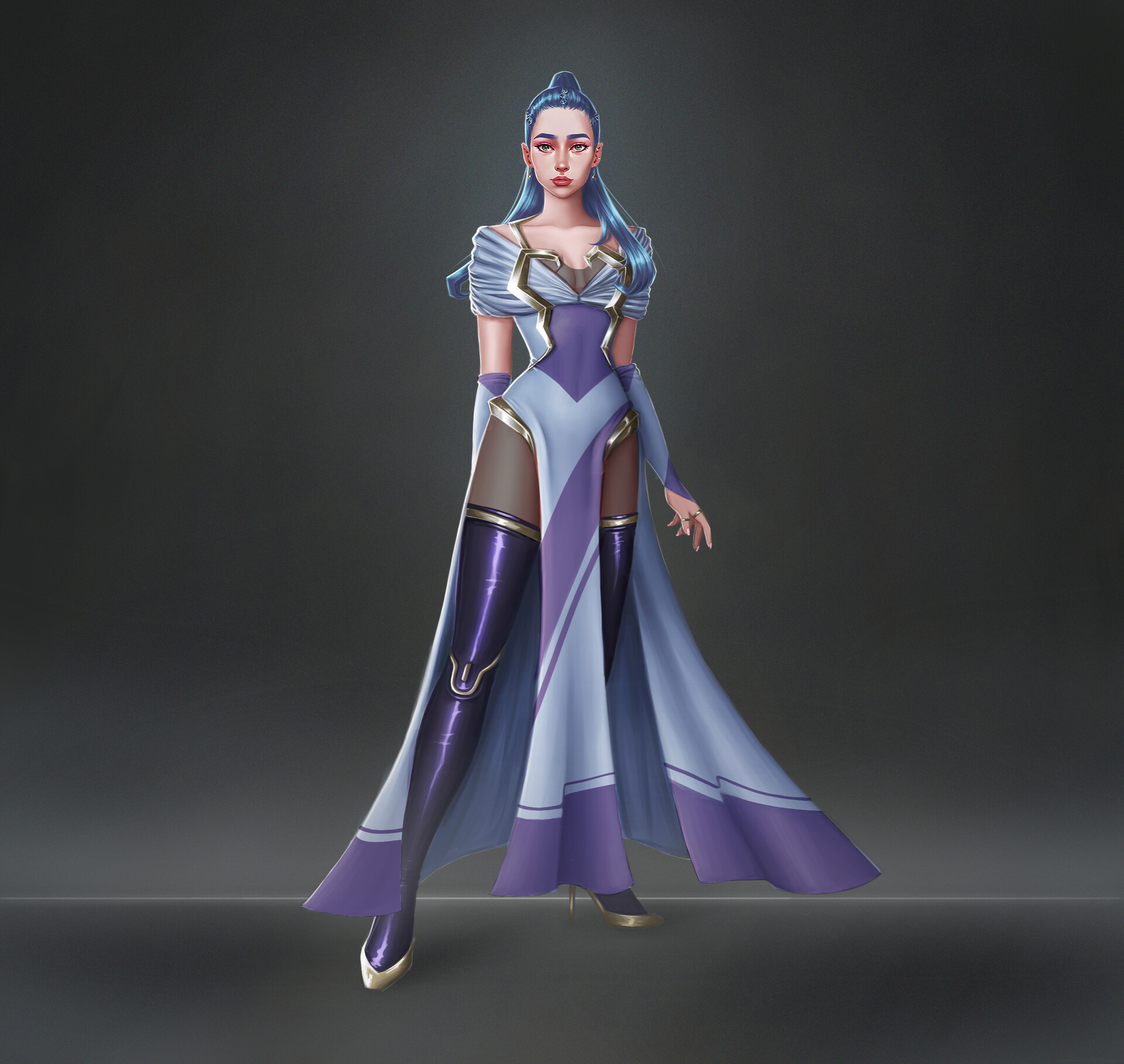 ArtStation - Seraphine (KDA Skin) - League of Legends Fan Re-Design