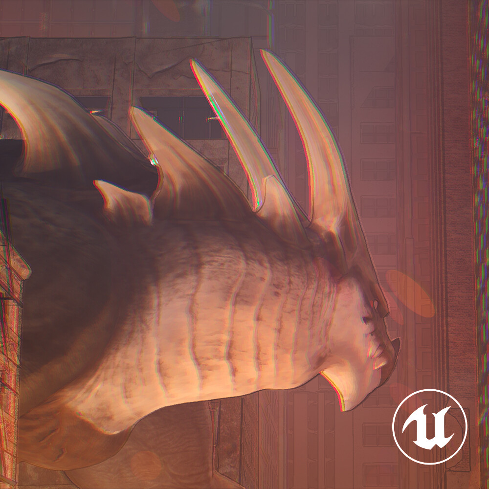 ArtStation - CreatureAttack - Lighting Practice