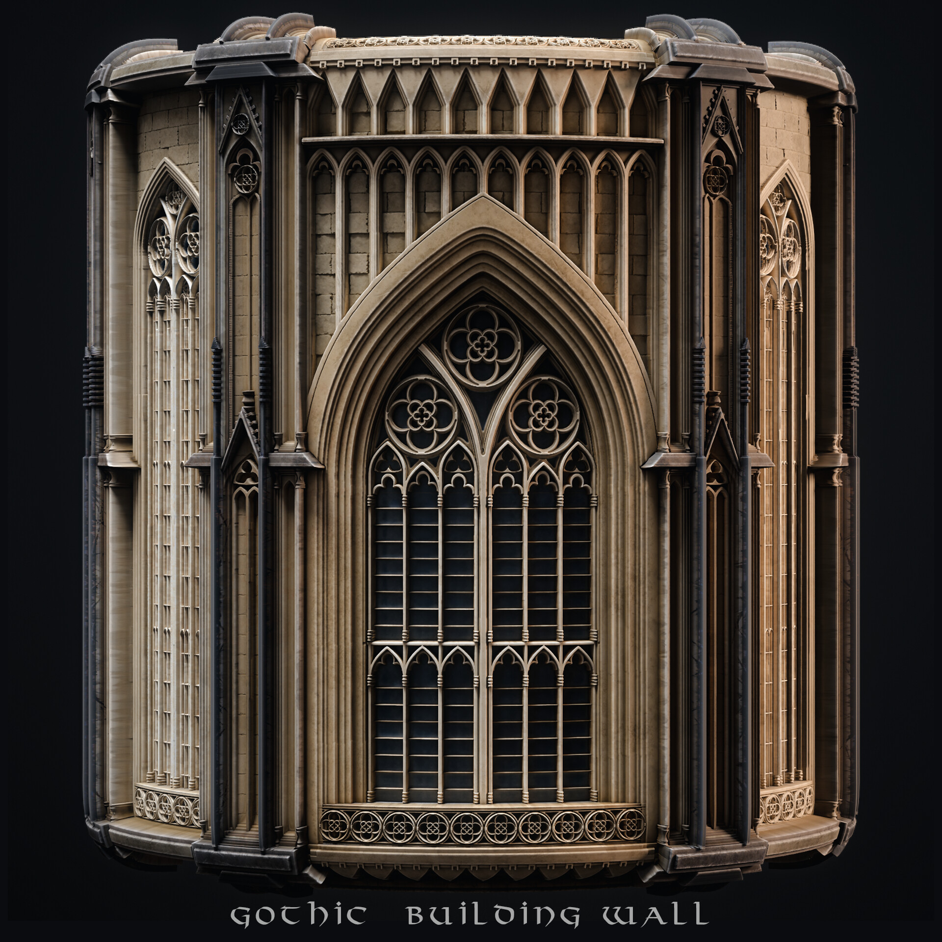 ArtStation - Subtance designer tutorial - Gothic building wall