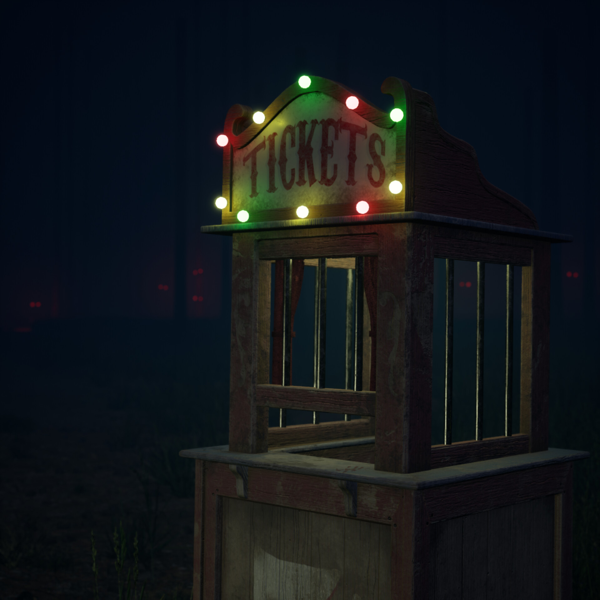 ArtStation - 1940s Ticket Booth