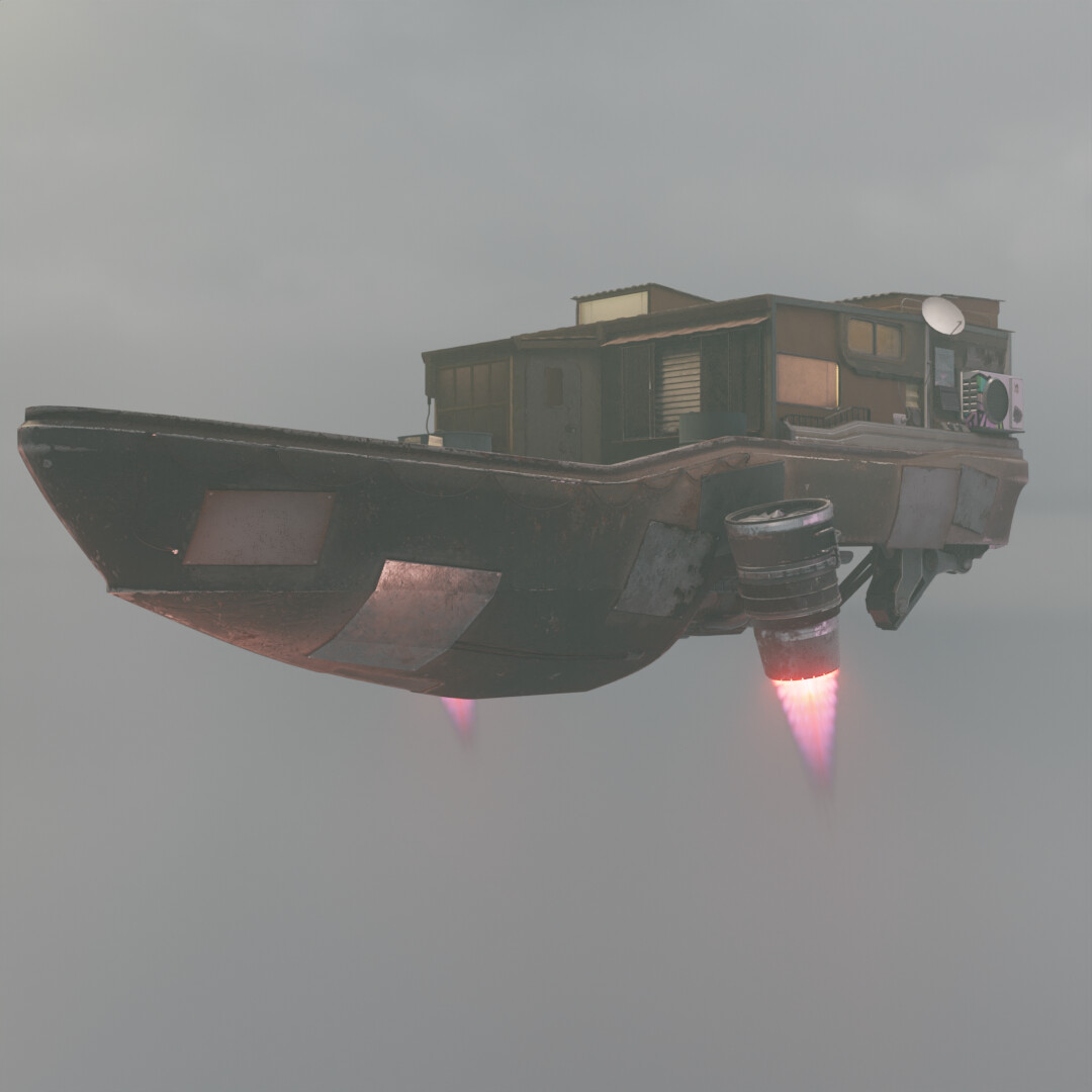 ArtStation - Dystopian Flying Ship