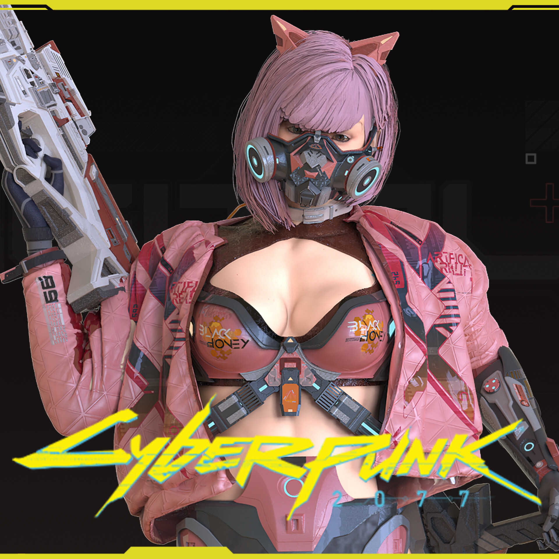 ArtStation - Cyberpunk role-Julia