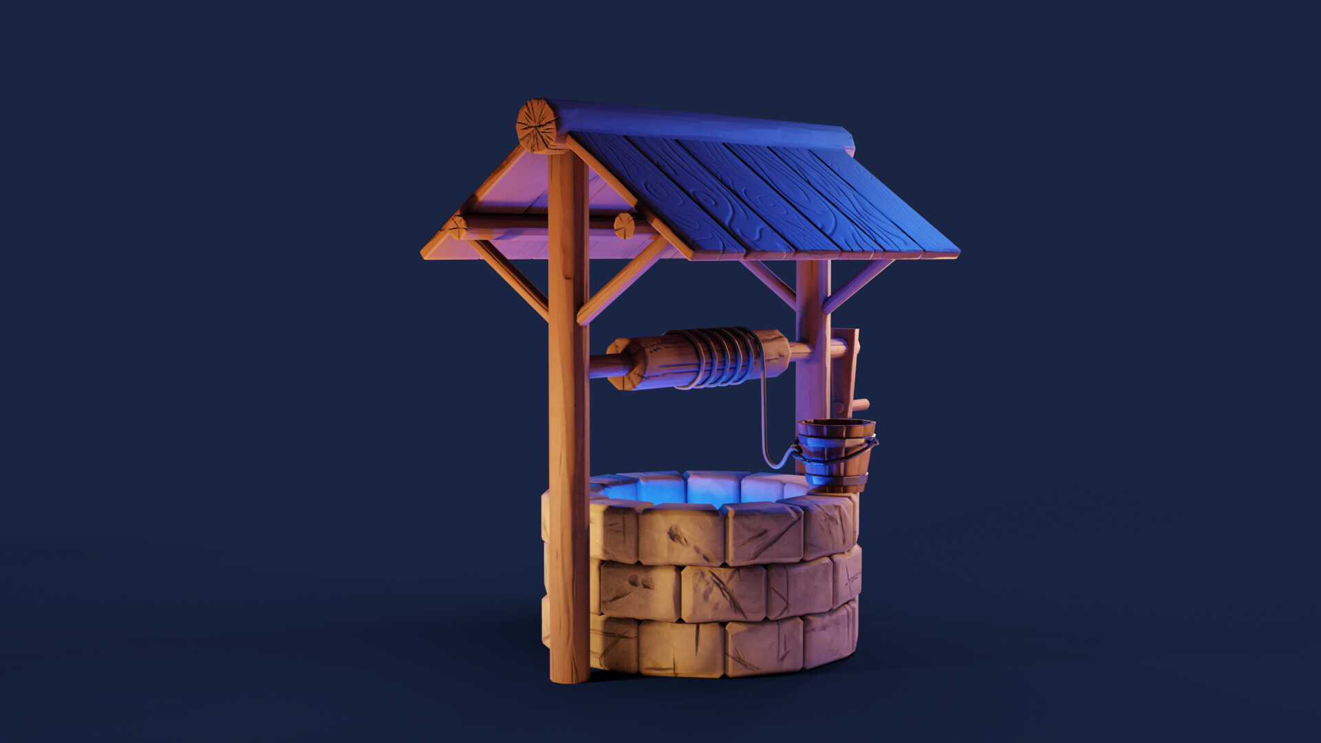 ArtStation - Low Poly Water Well