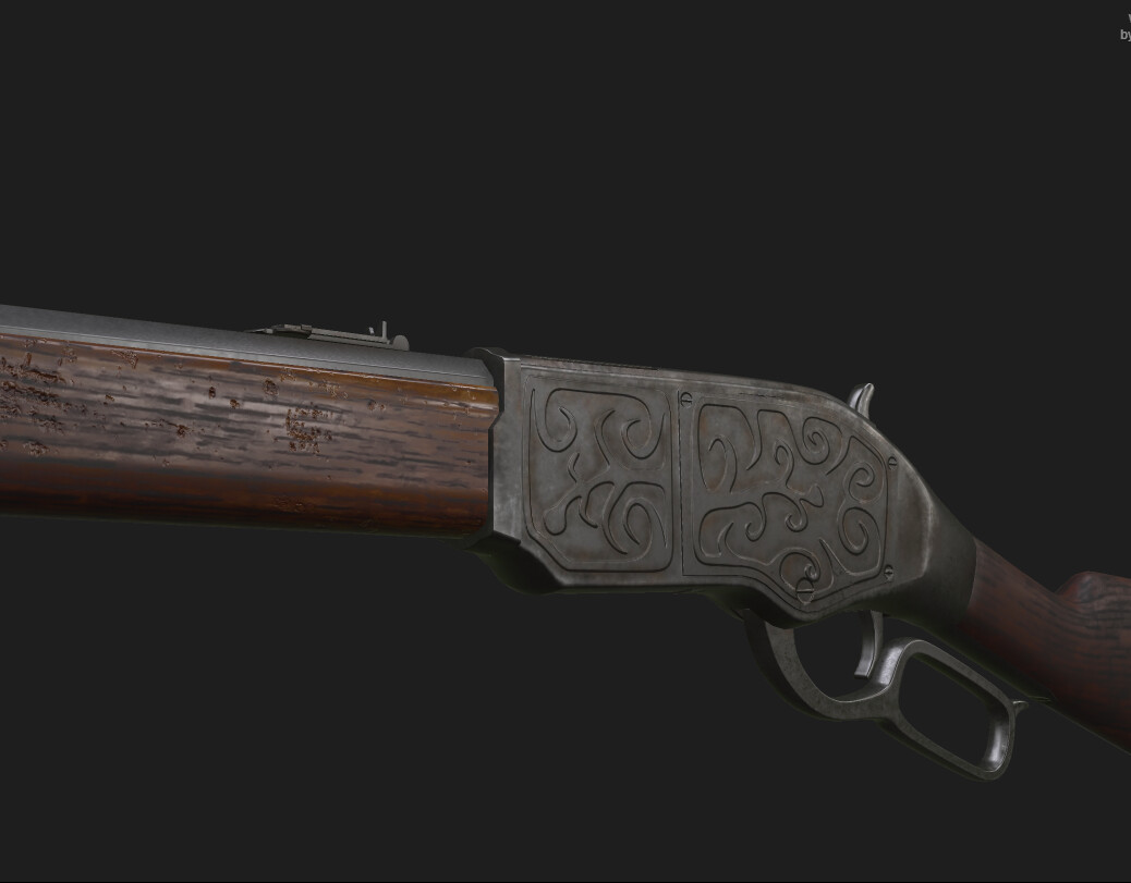 ArtStation - old Winchester rifle