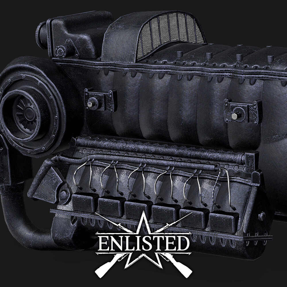 ArtStation - Junkers Jumo 211 J Aircraft Engine
