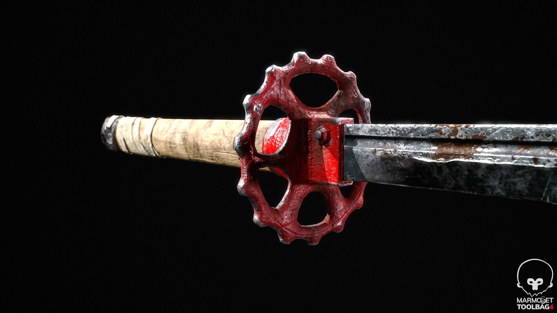 ArtStation - Scrap Katana | Game Ready Prop