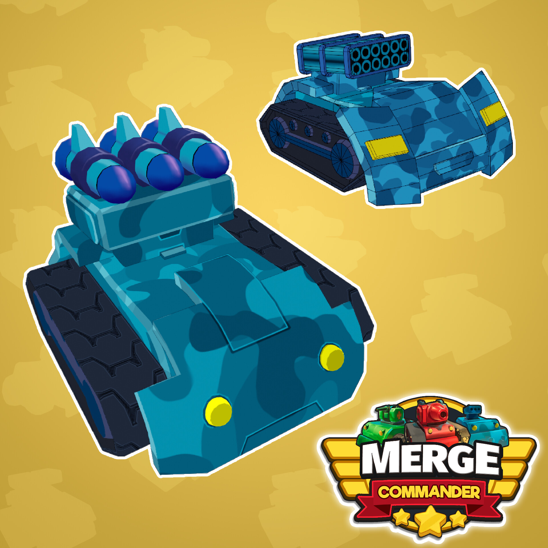 ArtStation - Defense Tanks - Merge Commander Tanks