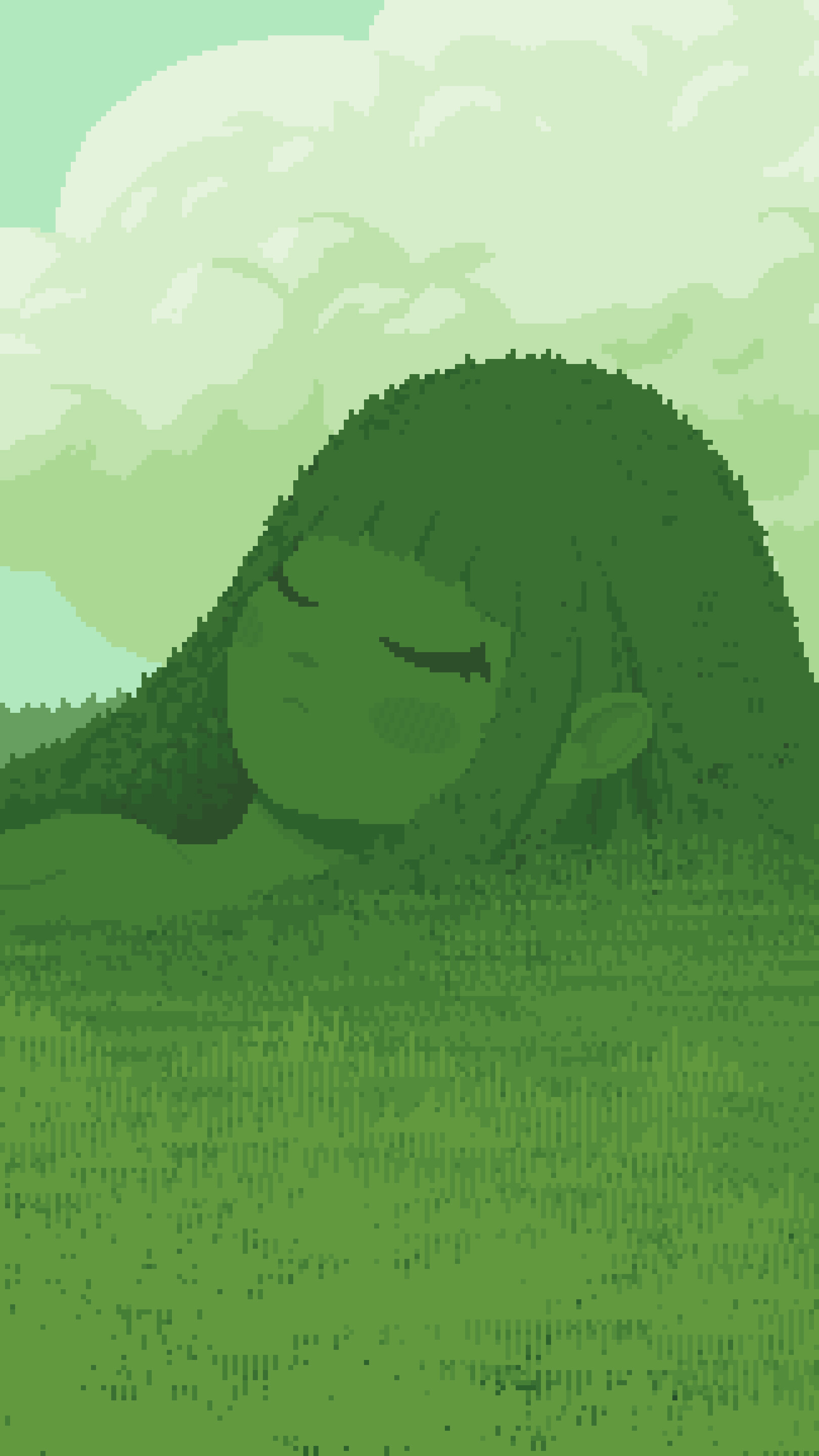 ArtStation - SLEEPY GREEN HILL GIRL
