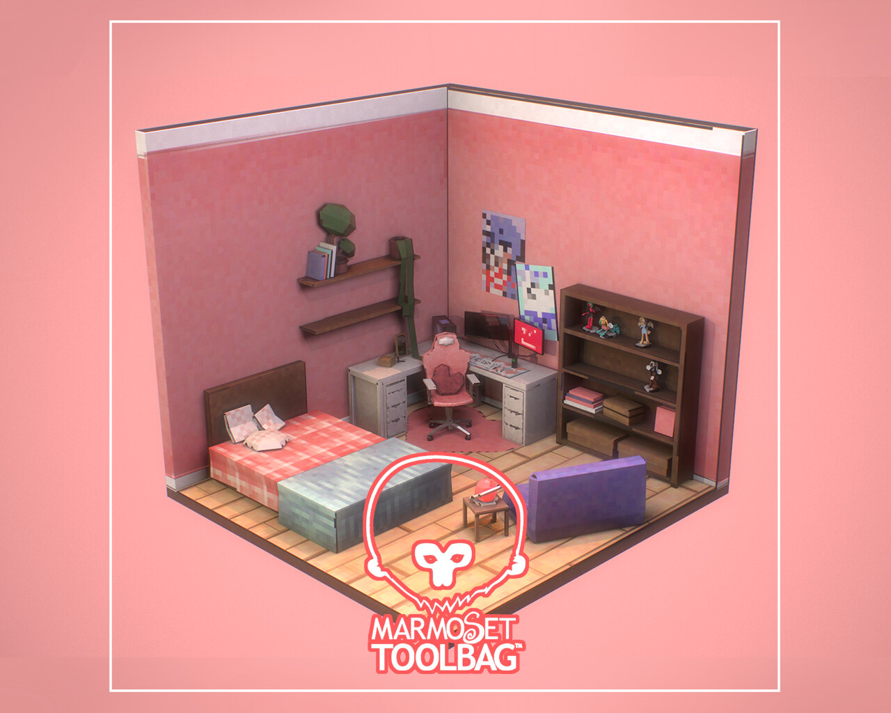 ArtStation - Pink room