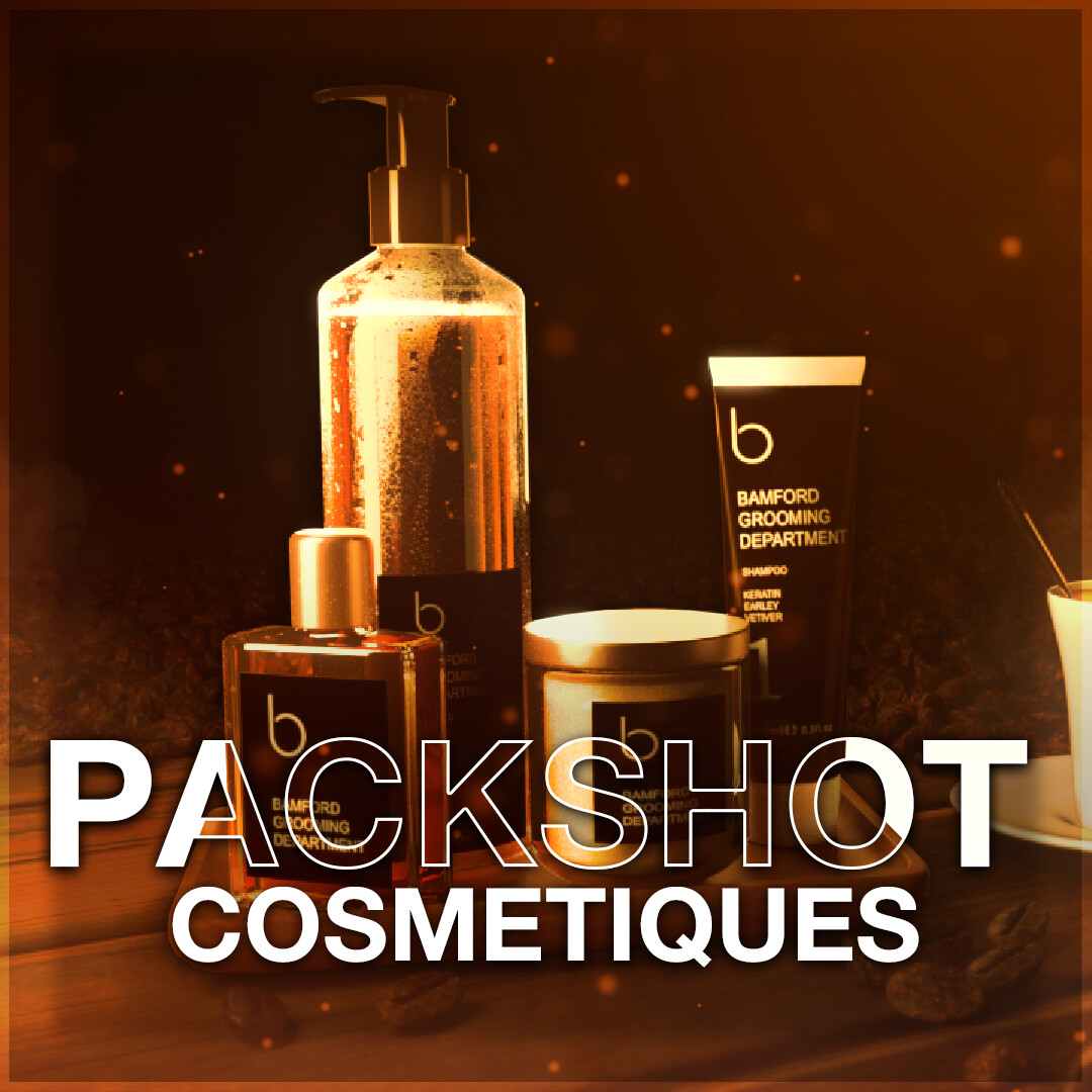 ArtStation - Packshot de Cosmétiques - Rendu/Eclairage - Compositing