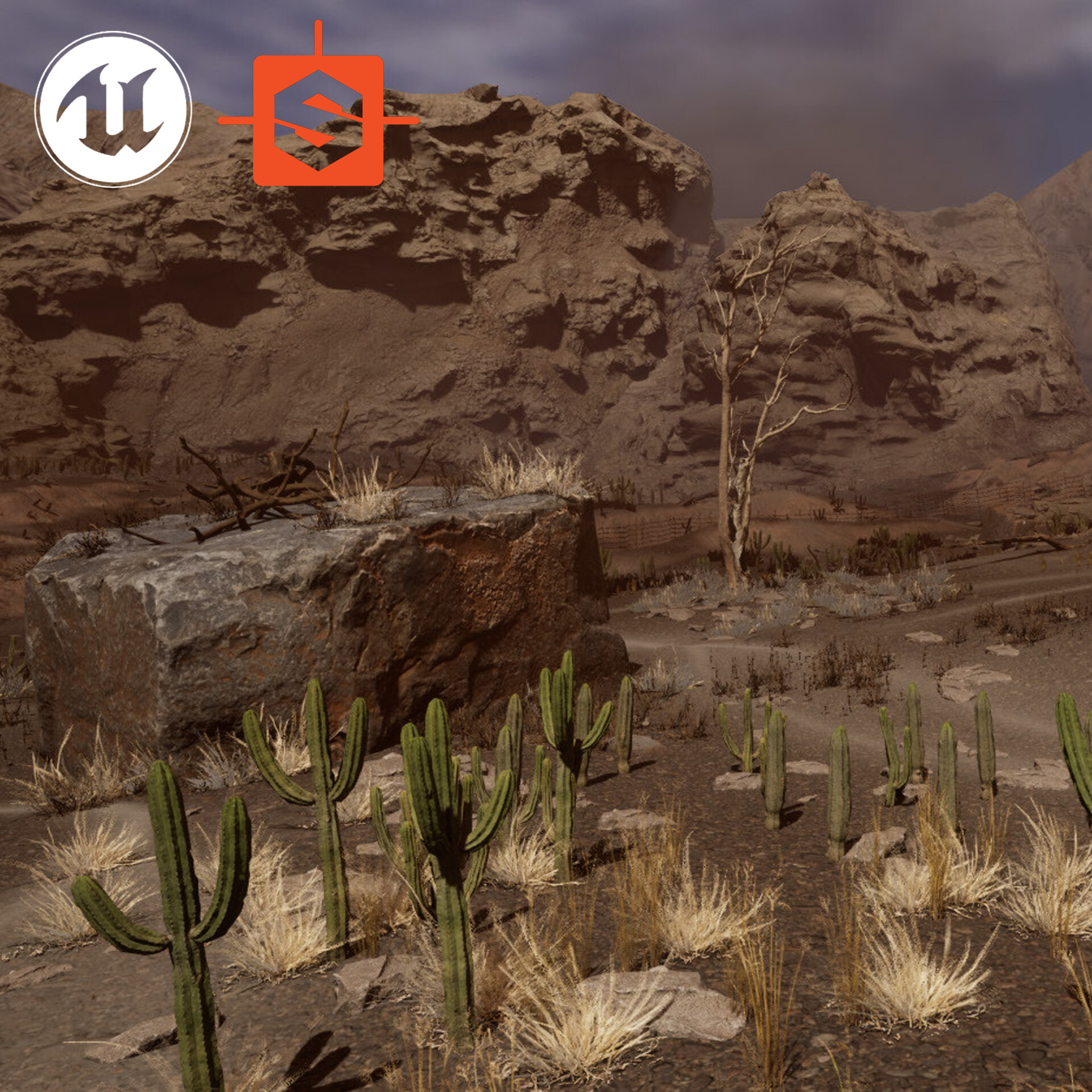 ArtStation - Procedural Landscape - Desert