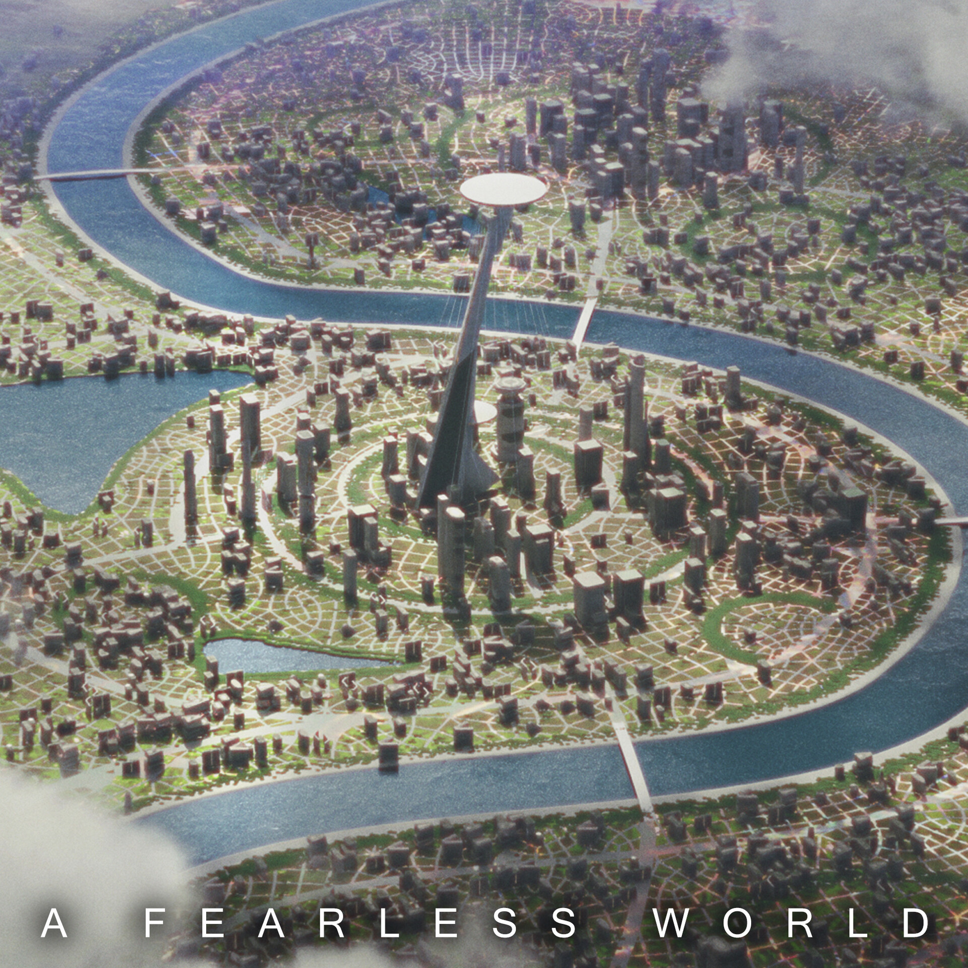 ArtStation - A Fearless World - Initial City Layout concept art