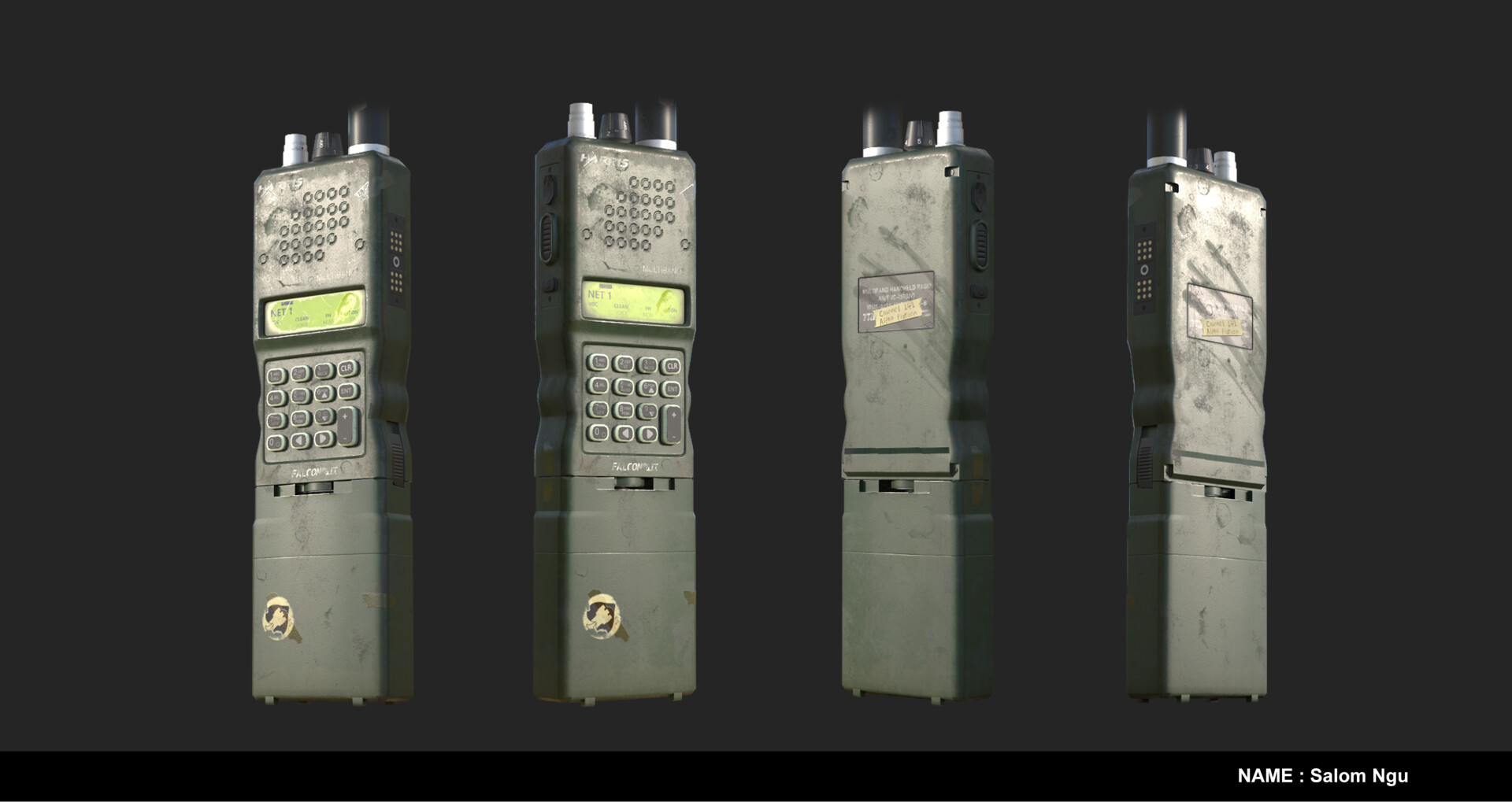 ArtStation - Harris Falcon III - AN/PRC-152 Multiband Handheld Radio