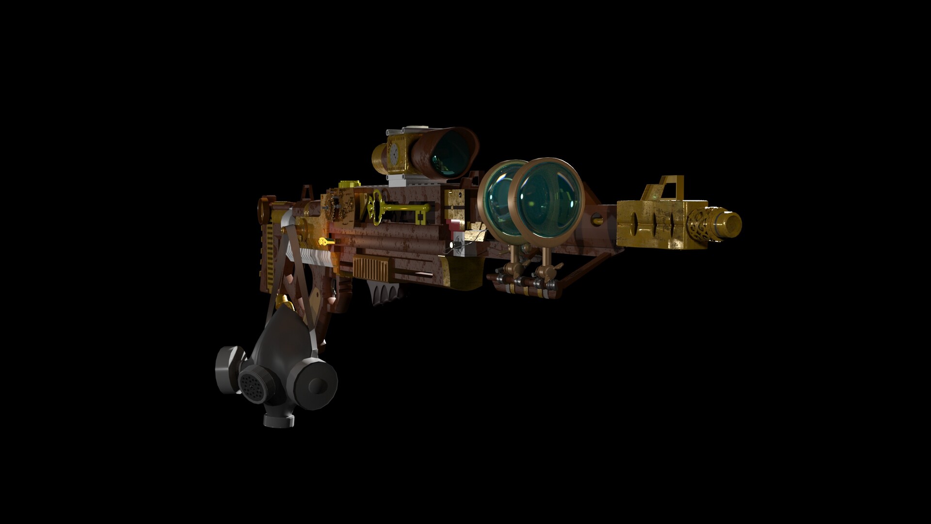 ArtStation - Steampunk rifle