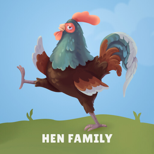 ArtStation - Hen family