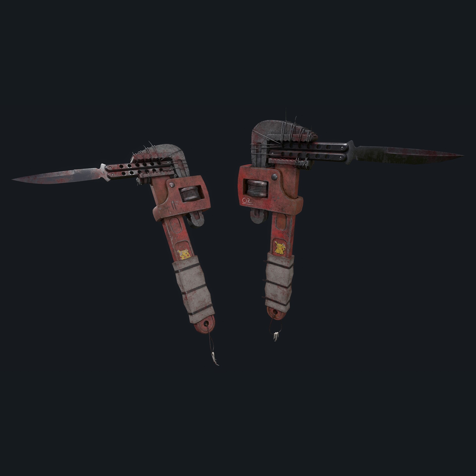 ArtStation - Post-Apocalyptic Wrench Weapon