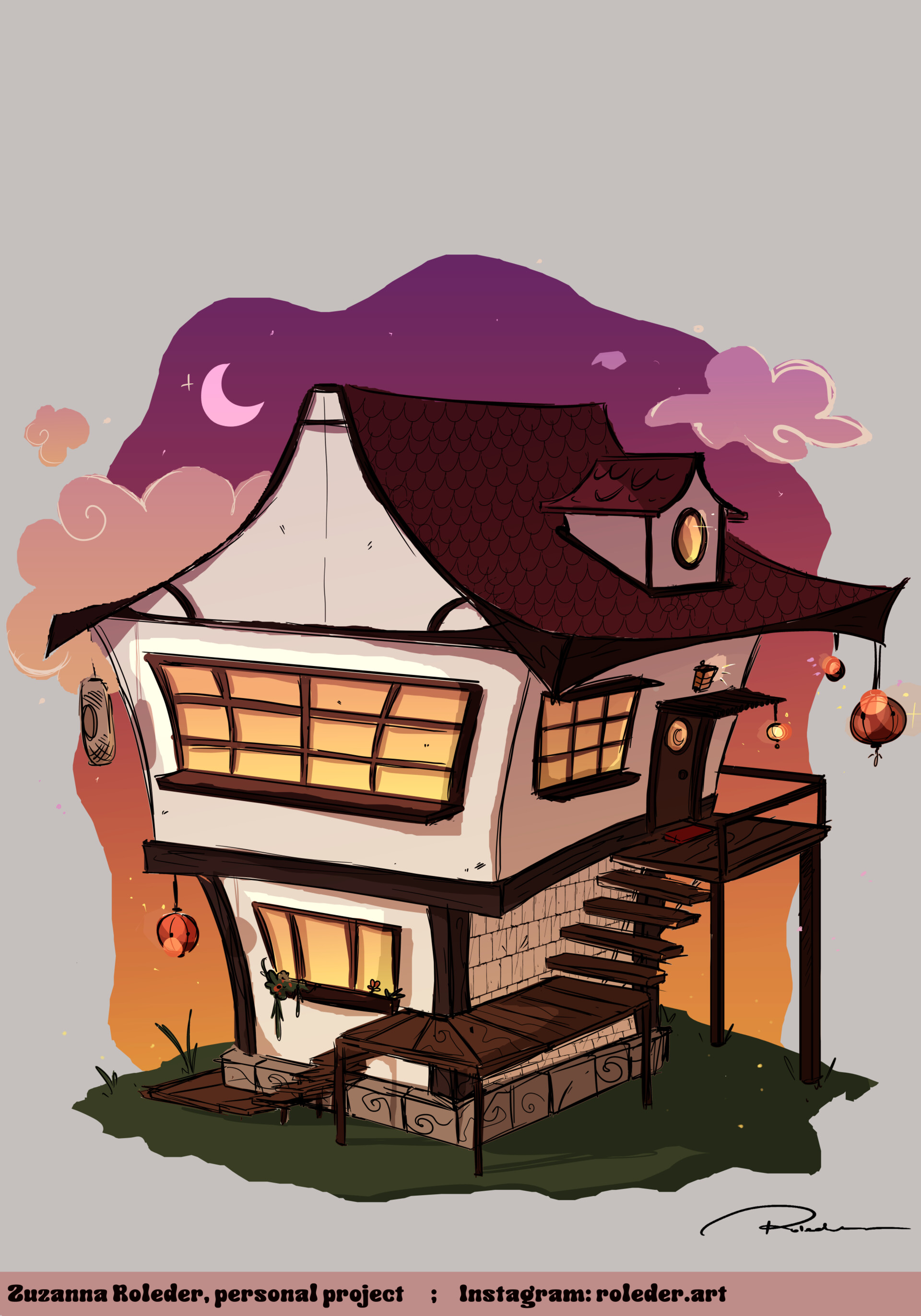 ArtStation - Small cottage house design