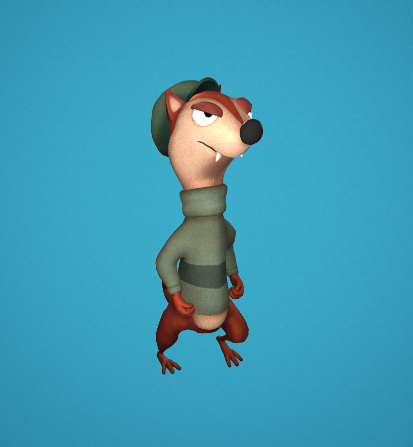 ArtStation - Waxey the Weasel