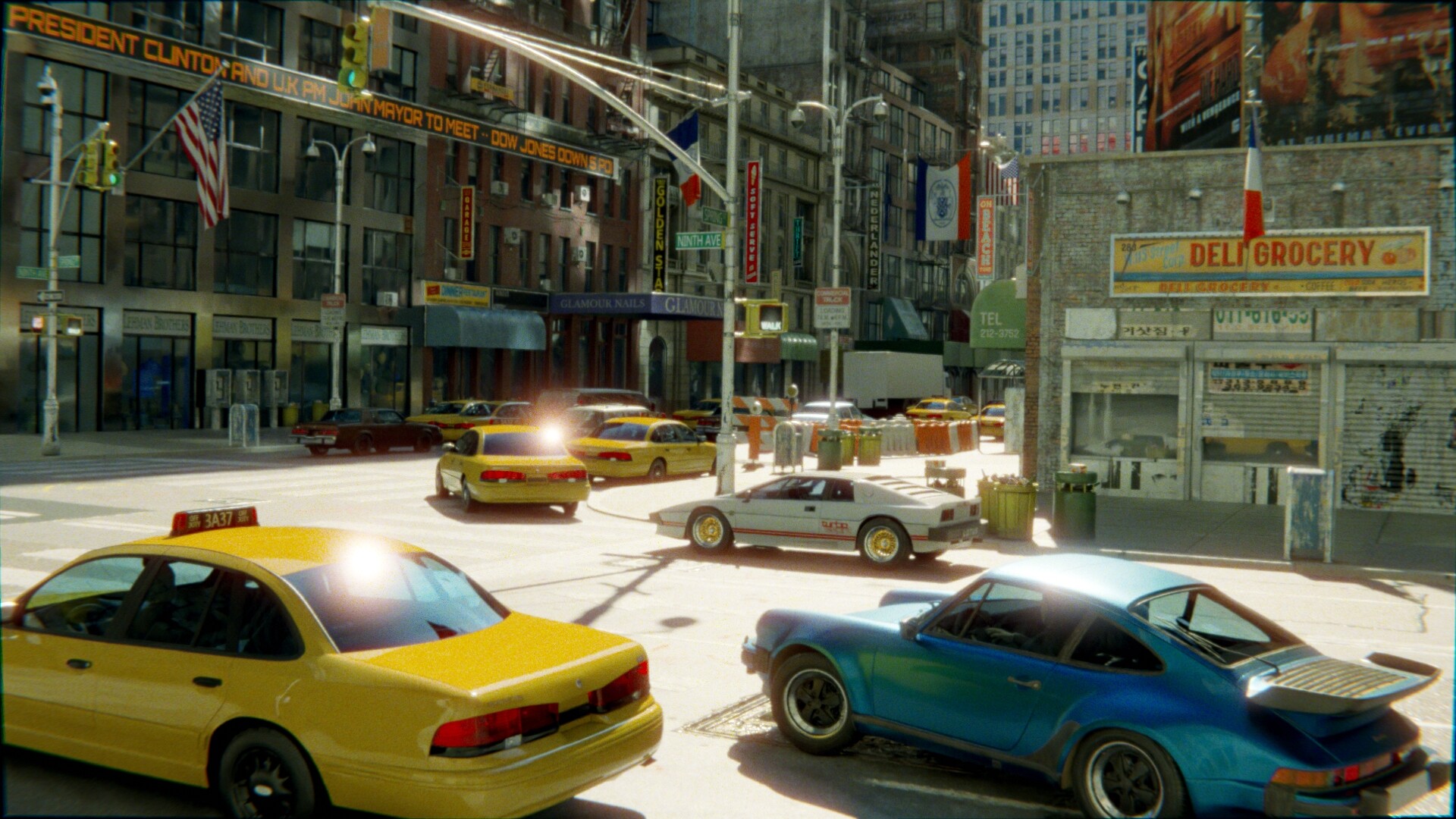 ArtStation - 1995 Manhattan Car Chase