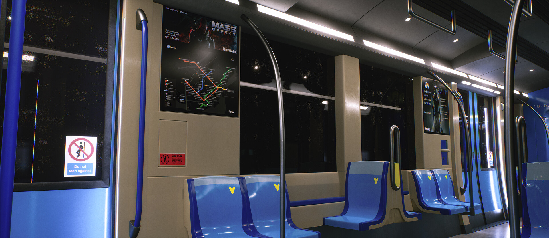 ArtStation - Montreal Train Compartment