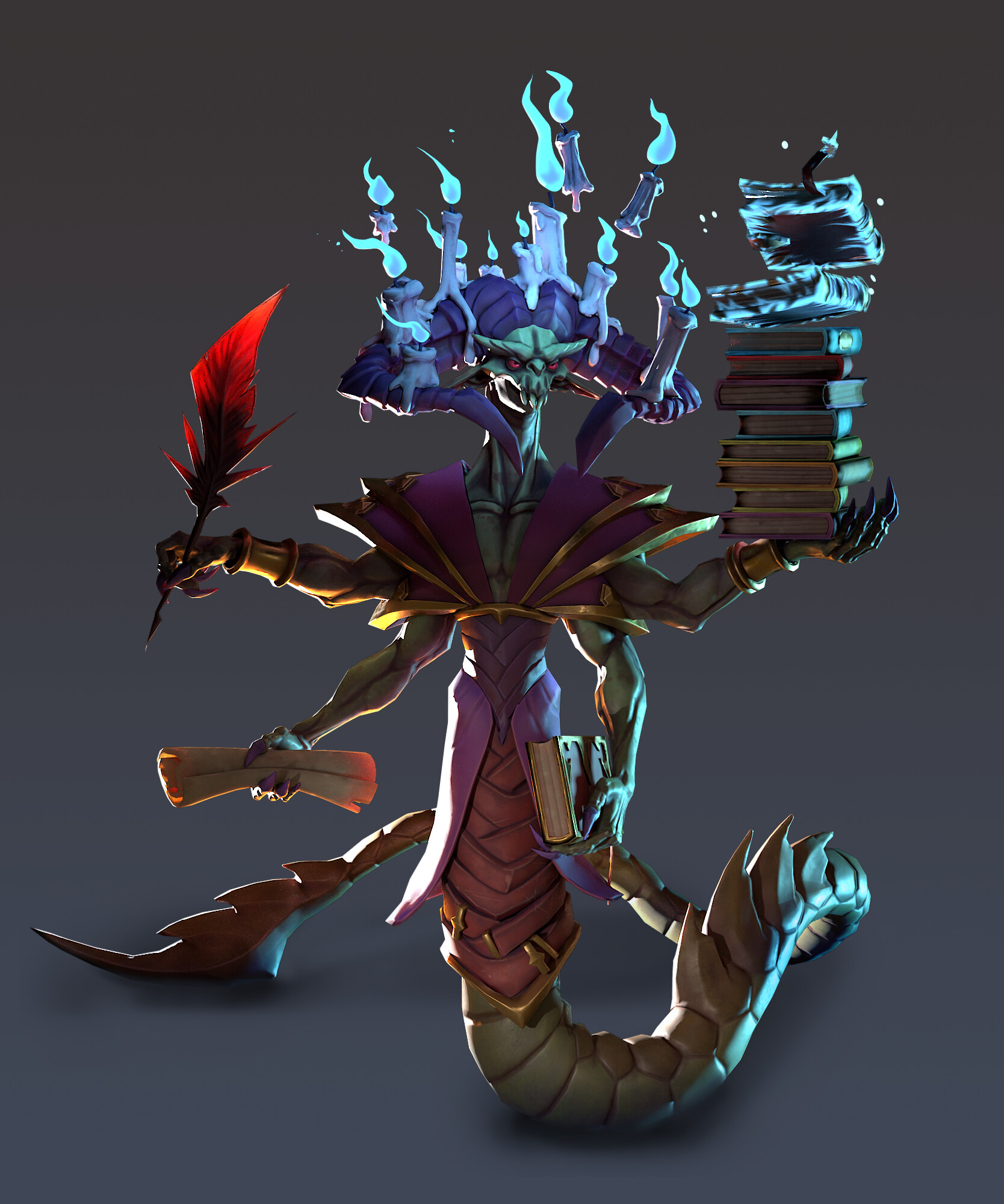 ArtStation - Demon Librarian