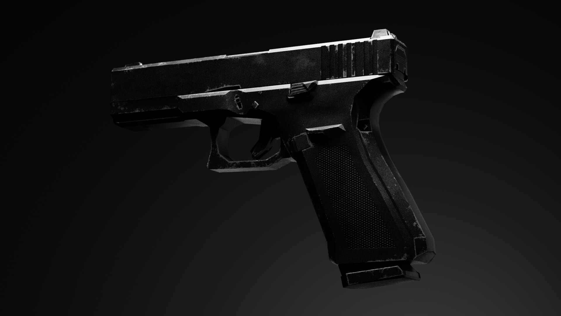 ArtStation - Glock G17 - Low-poly with Realistic Textures