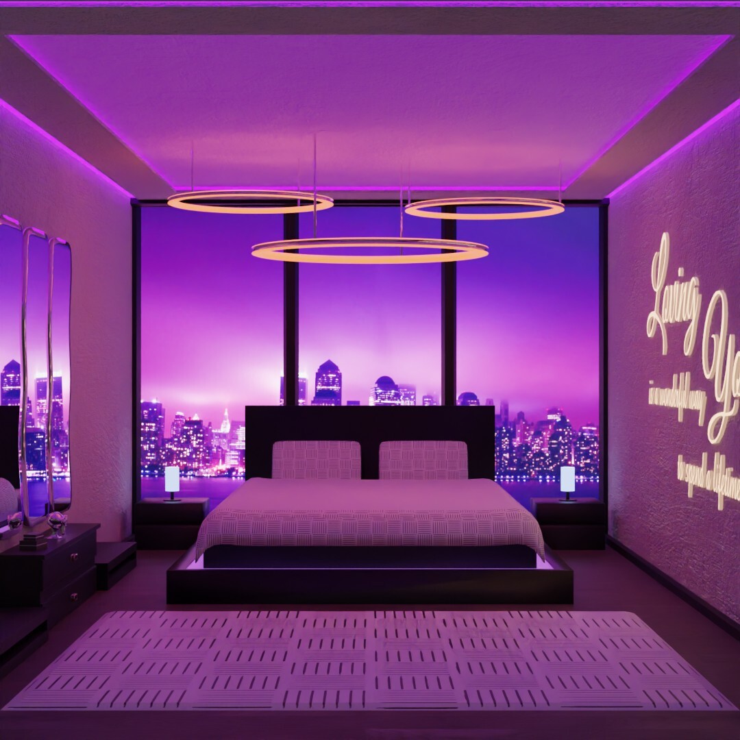 ArtStation - Neon Bedroom