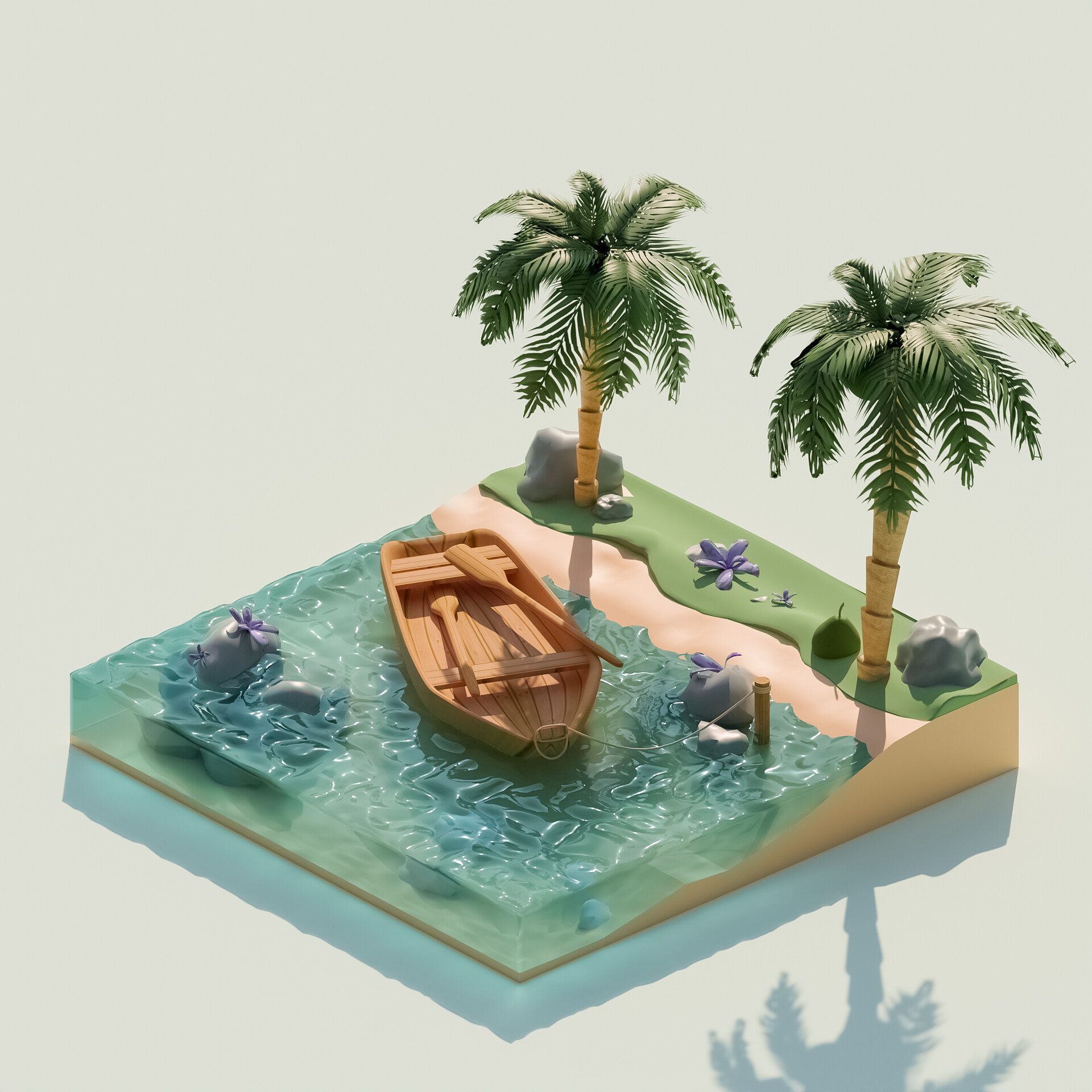 ArtStation - Tropic paradise 🌊