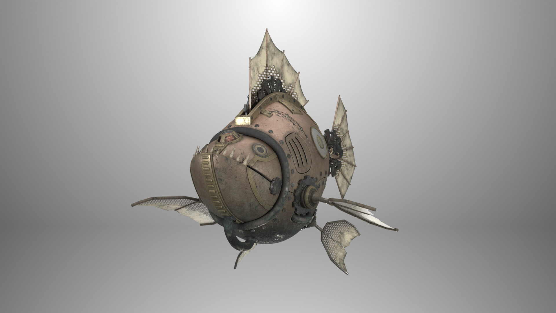 ArtStation - Steampunk fishbot