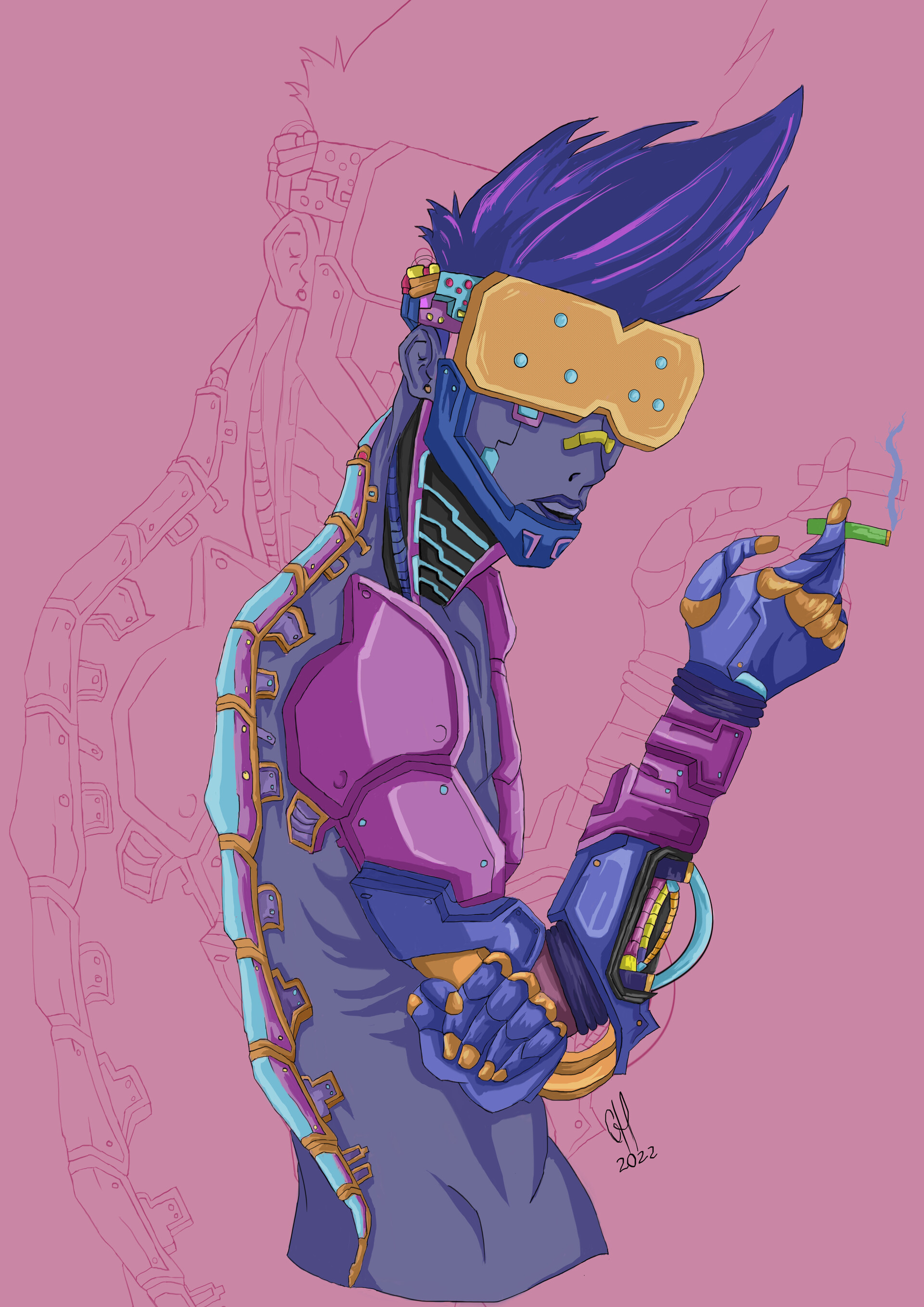 ArtStation - Cyberpunk Guy