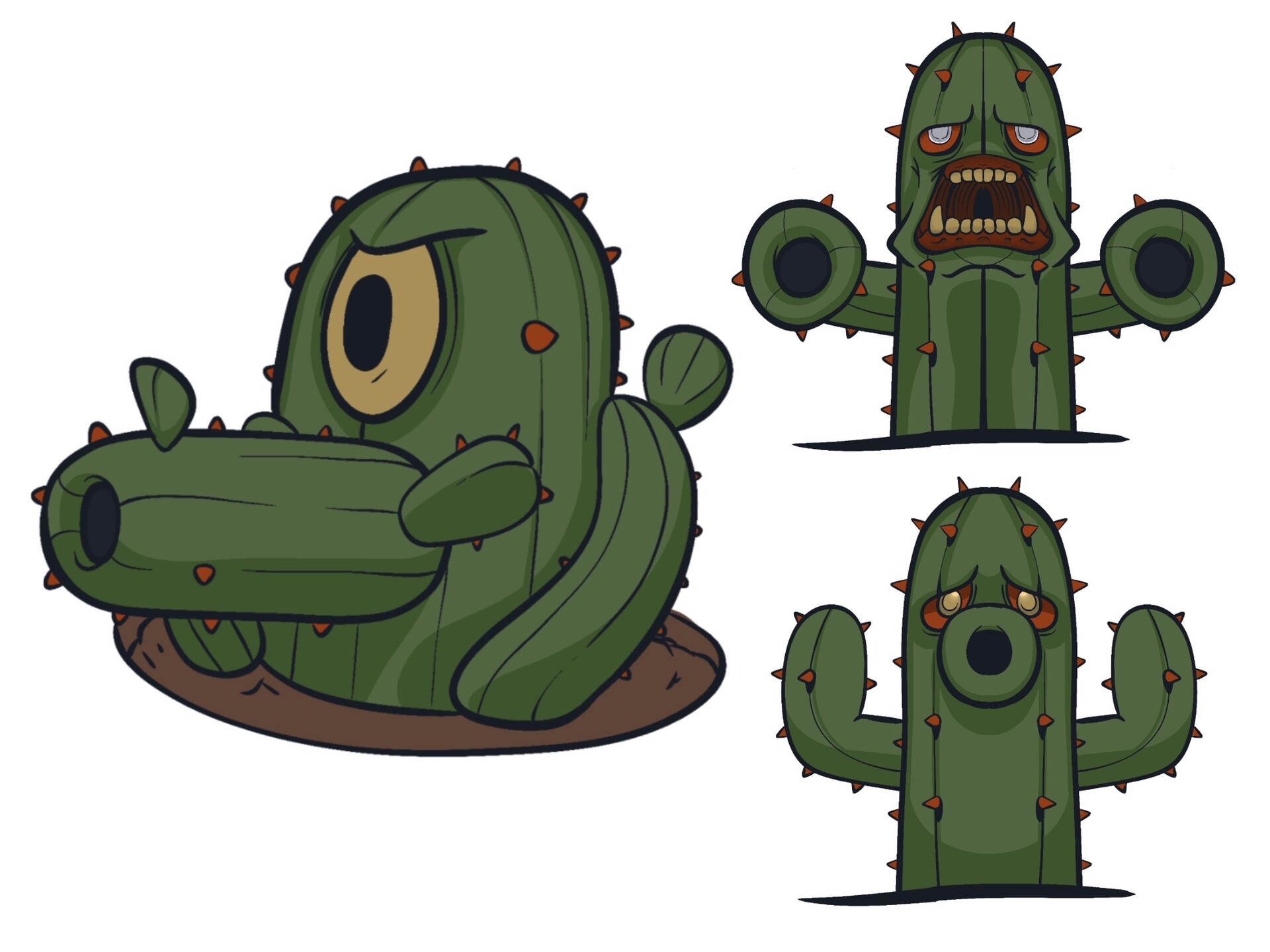 ArtStation - Cactus Enemy Type Rework - Concept Art