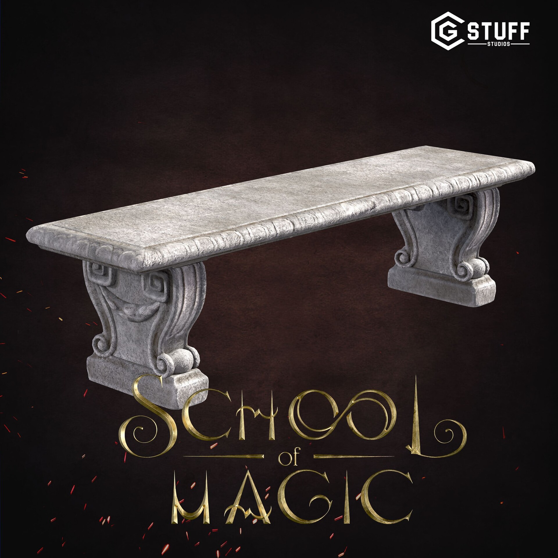 ArtStation - Outdoor Bench