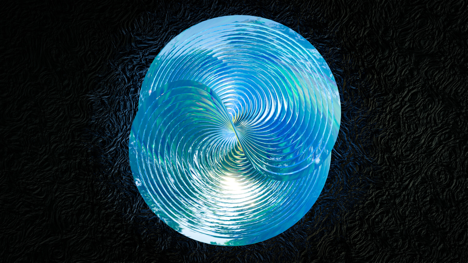 ArtStation - Abstract spiraling glass animation