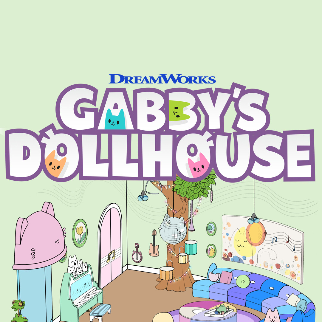 ArtStation - Gabby's Dollhouse: Music Room Set Designs