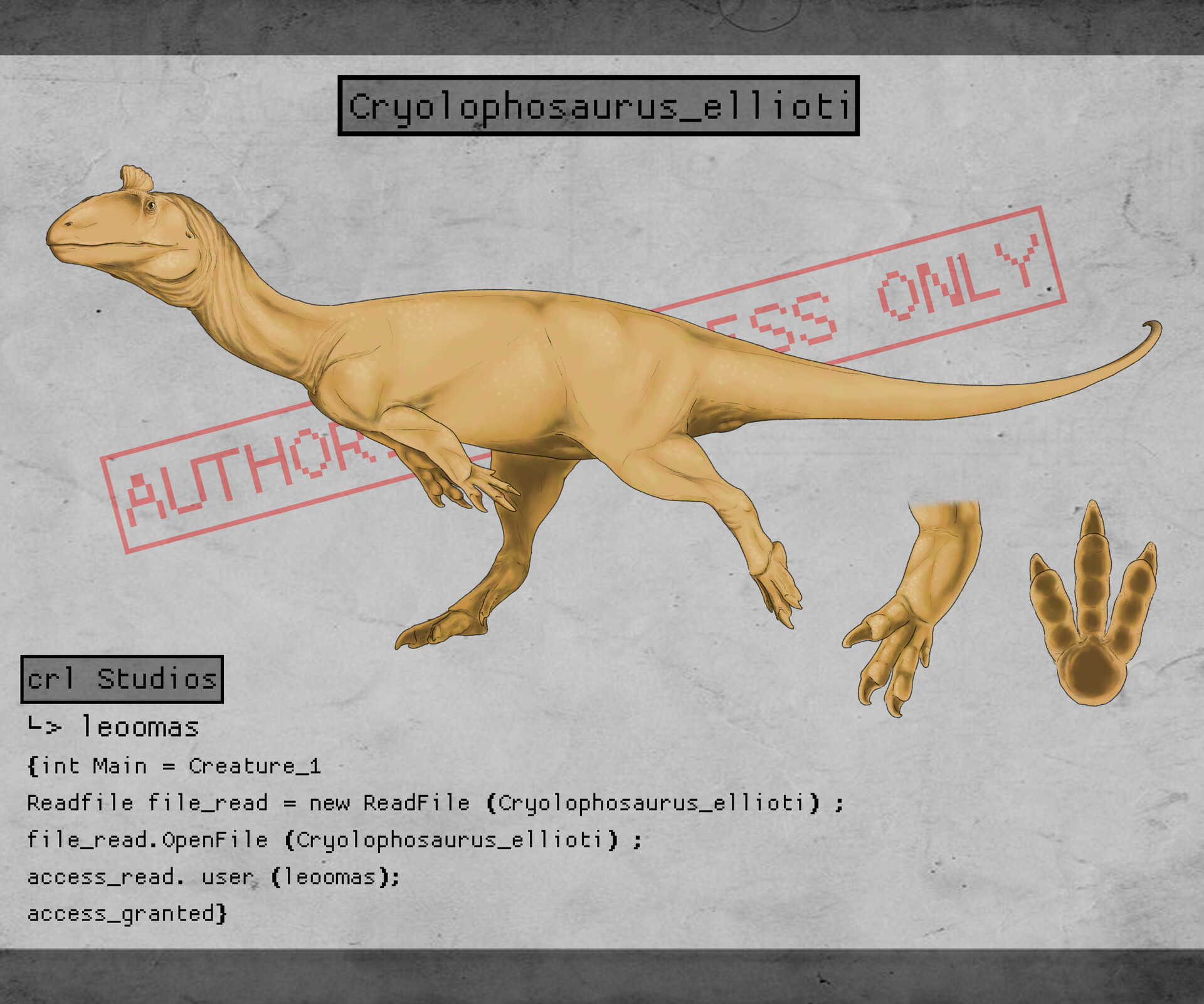 Sam Foster - Cryolophosaurus