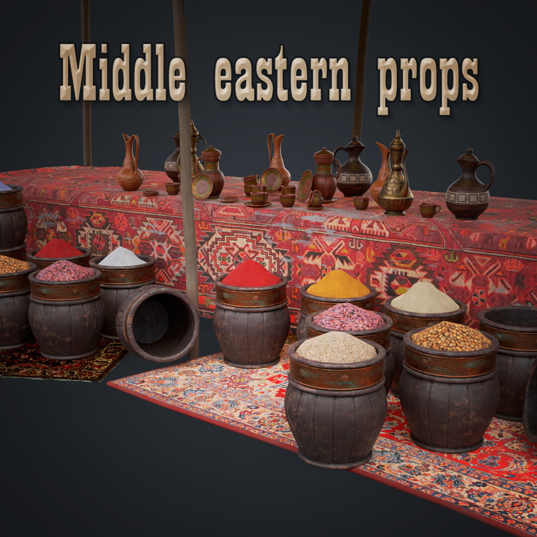 ArtStation - Middle eastern props