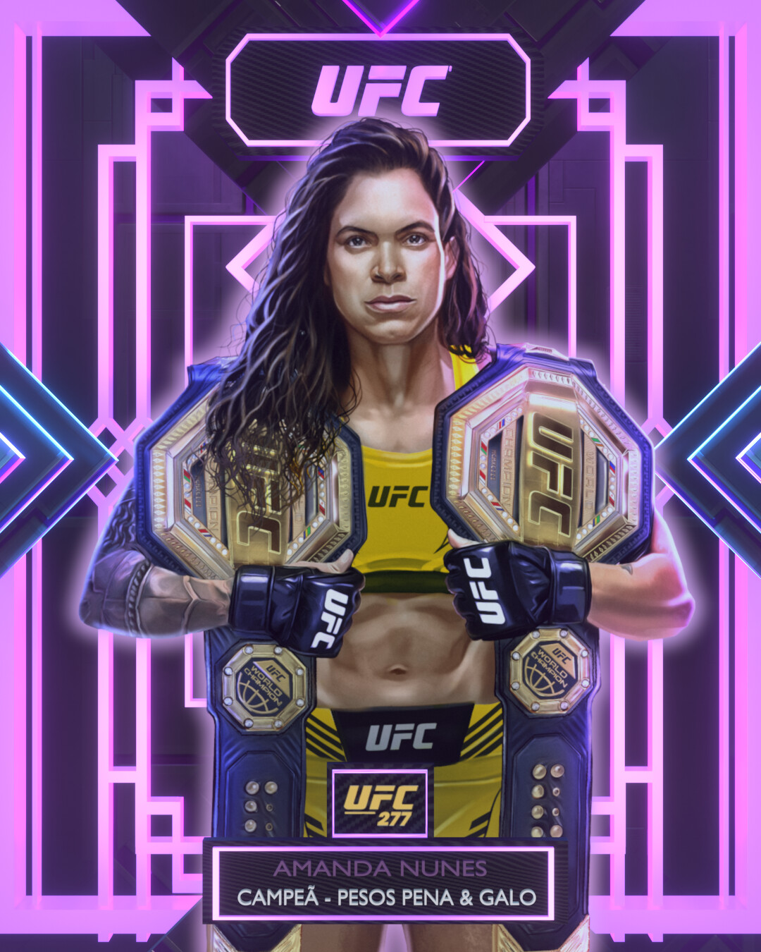 ArtStation - UFC 277 - Amanda Nunes