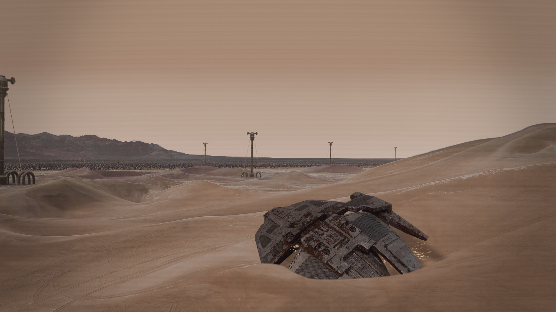 ArtStation - Mars Digital Matte Painting