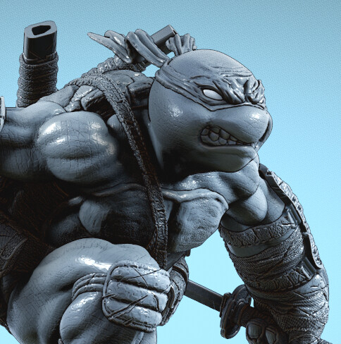 ArtStation - Clay Render Leonardo TMNT Diamond Select Toys