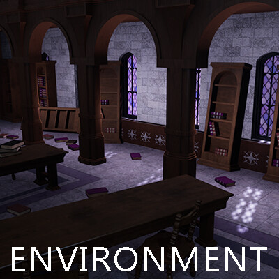 ArtStation - Old Library Environment