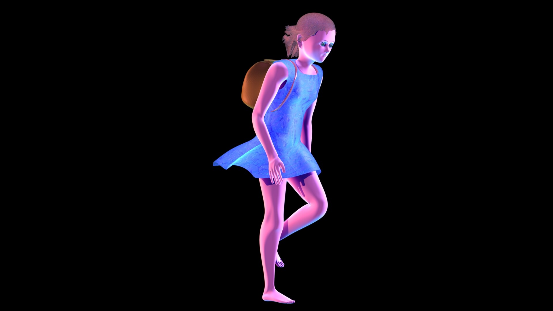 ArtStation - 2nd Version - Fast Walking Girl - Video Movement Exercise