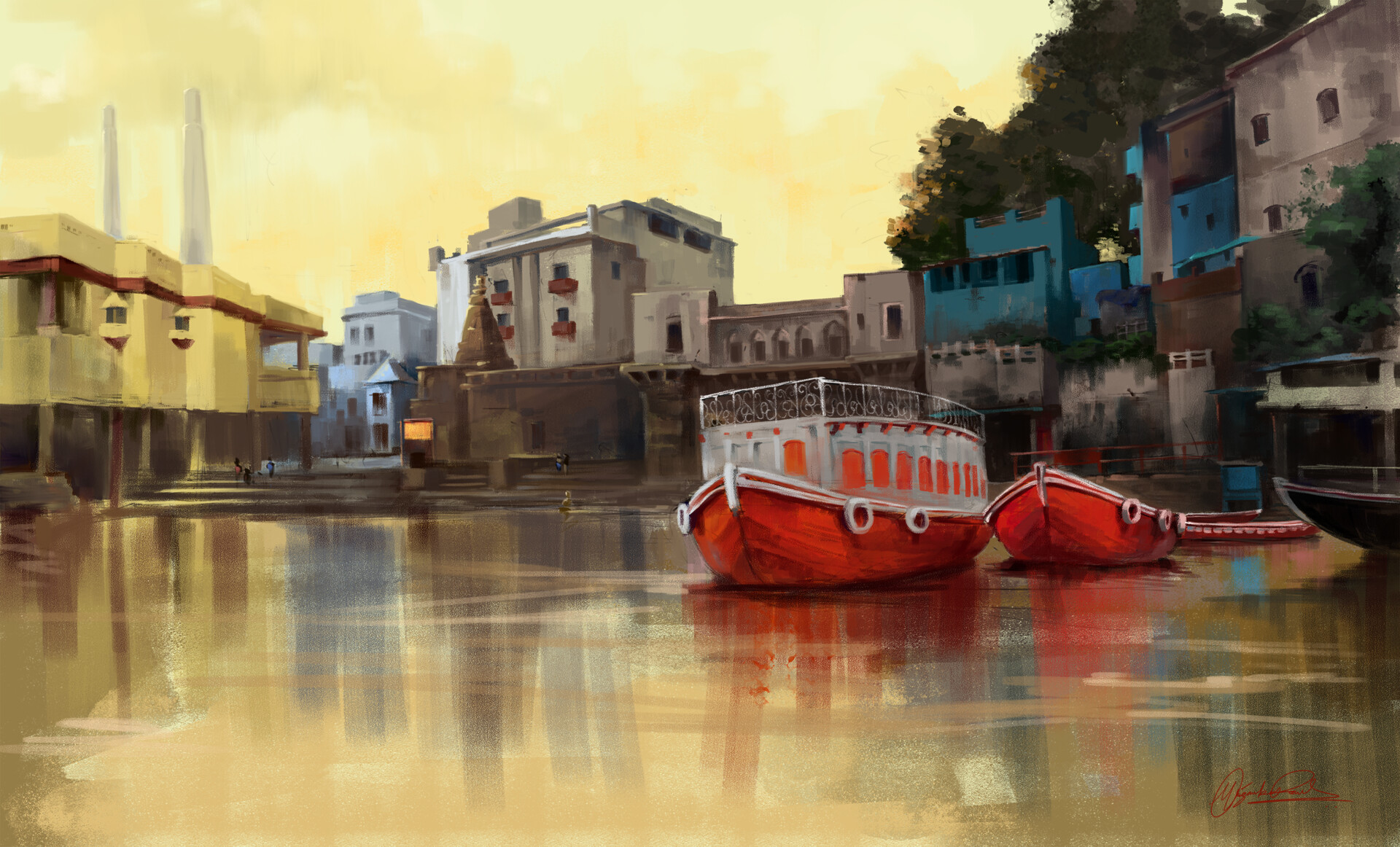 ArtStation - Outdoor Sketch | Varanasi