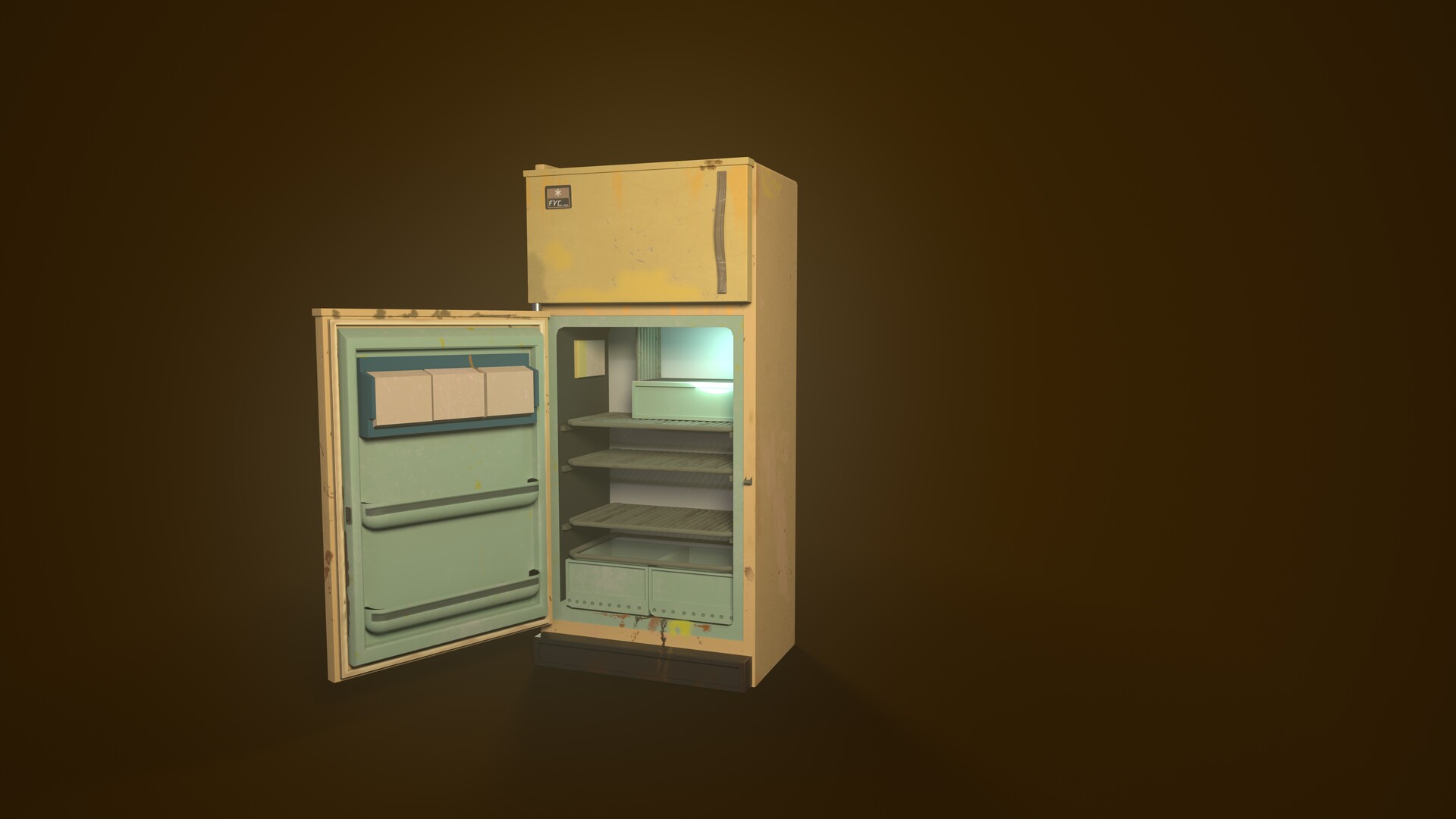 ArtStation - toon fridge stylize